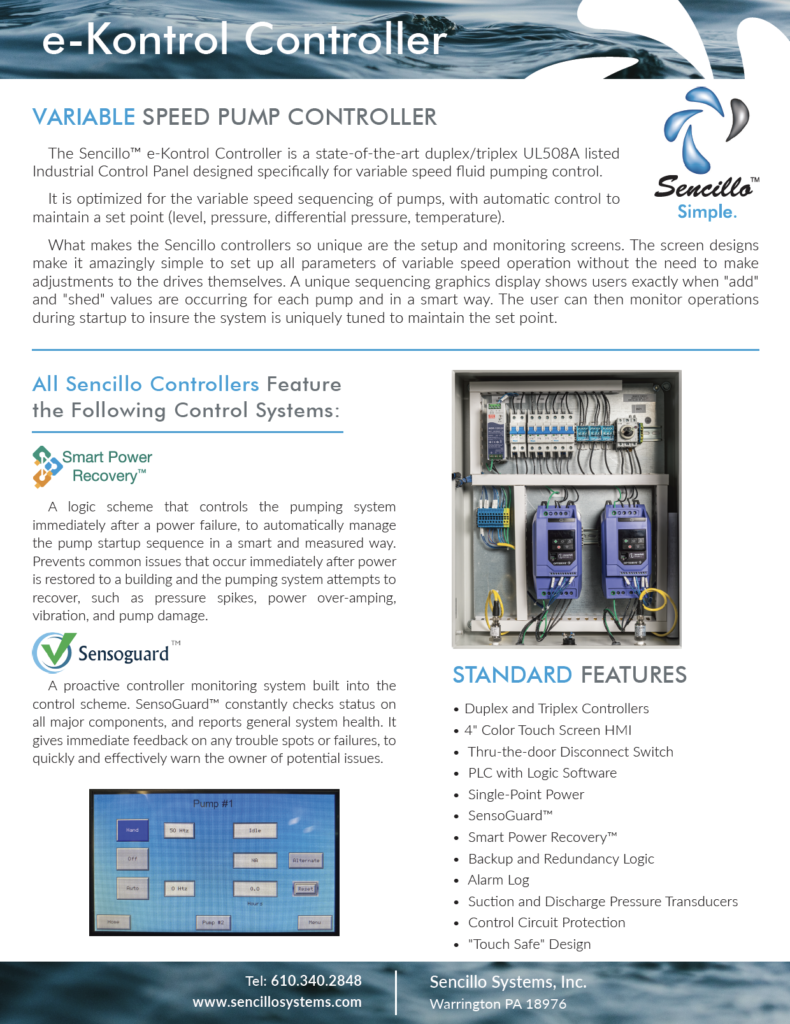 eKon™ Control Panel - Sencillo